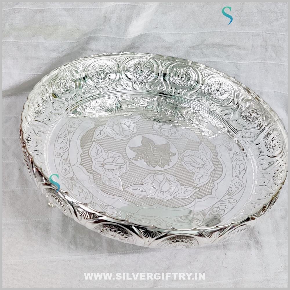 Silver Giftry's German Silver Tray Collections For Puja and Wedding