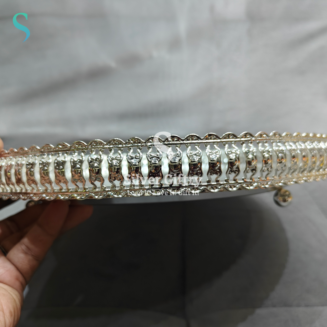 GS Imported Tray 12" – Silver Giftry