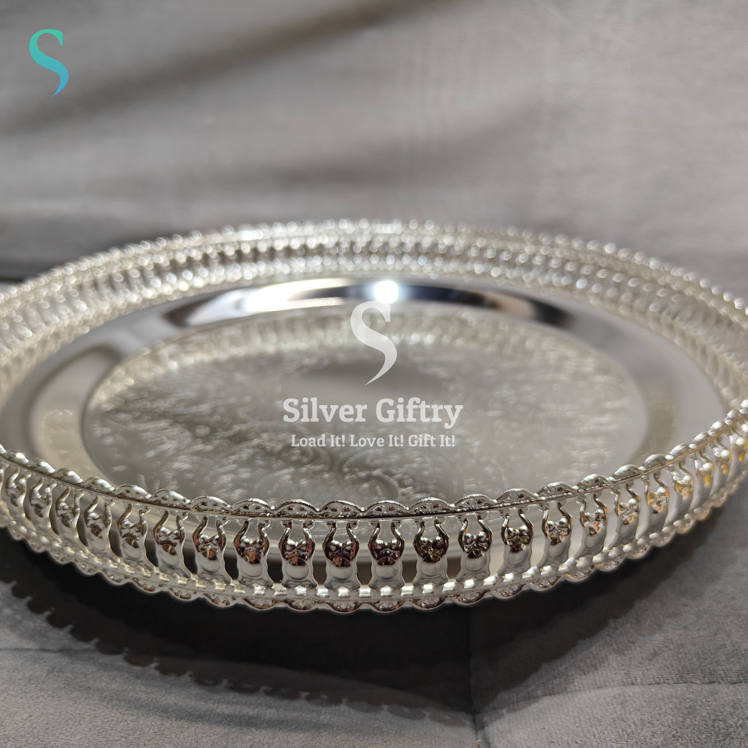 GS Imported Tray 12" – Silver Giftry