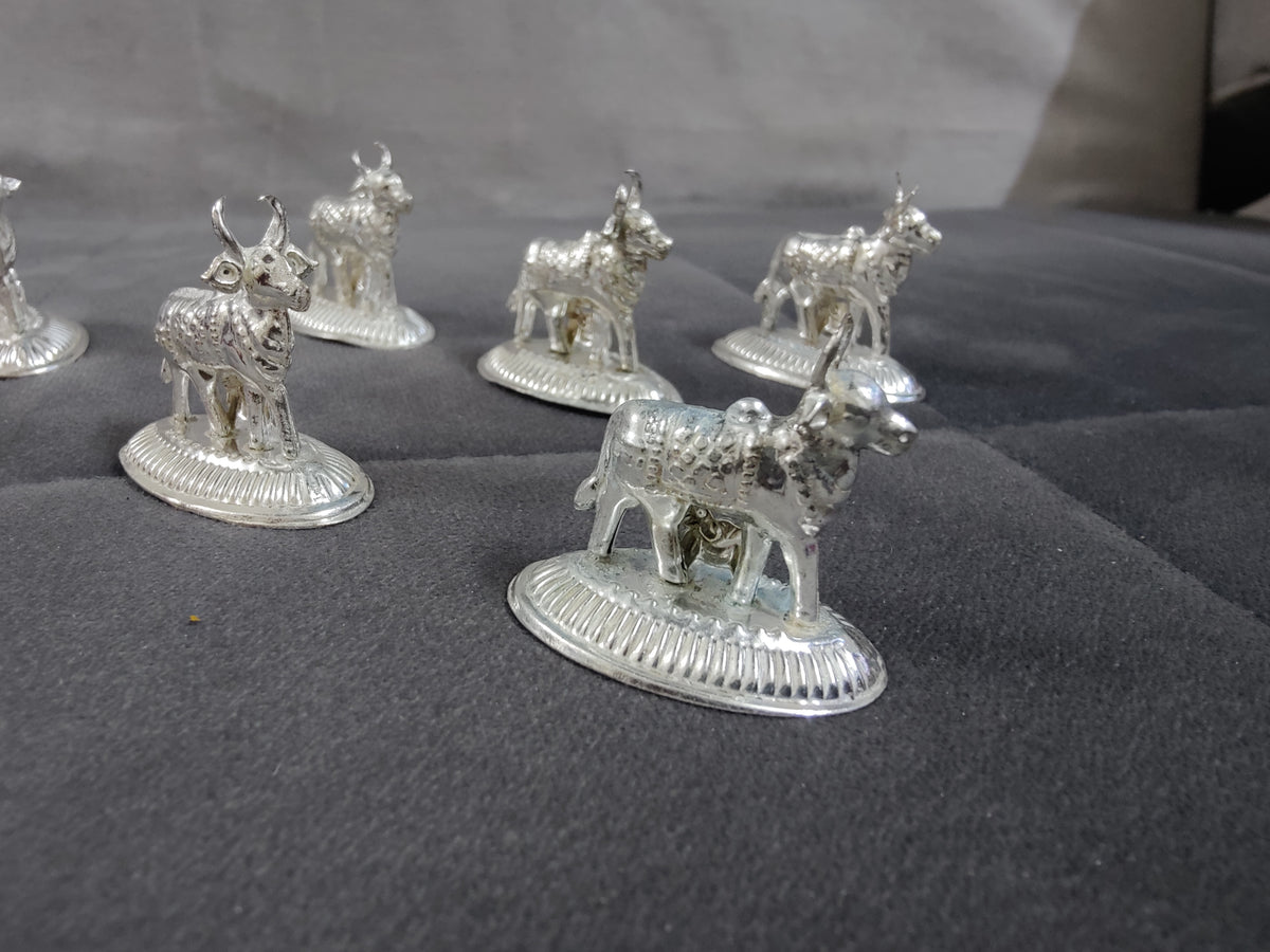 GS Fancy Design Cow and Calf (Pack of 10) – Silver Giftry