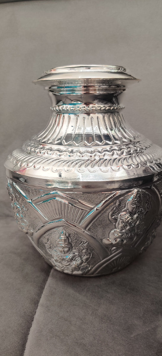 German Silver 10" Astalakshmi Design Kodapana – Silver Giftry