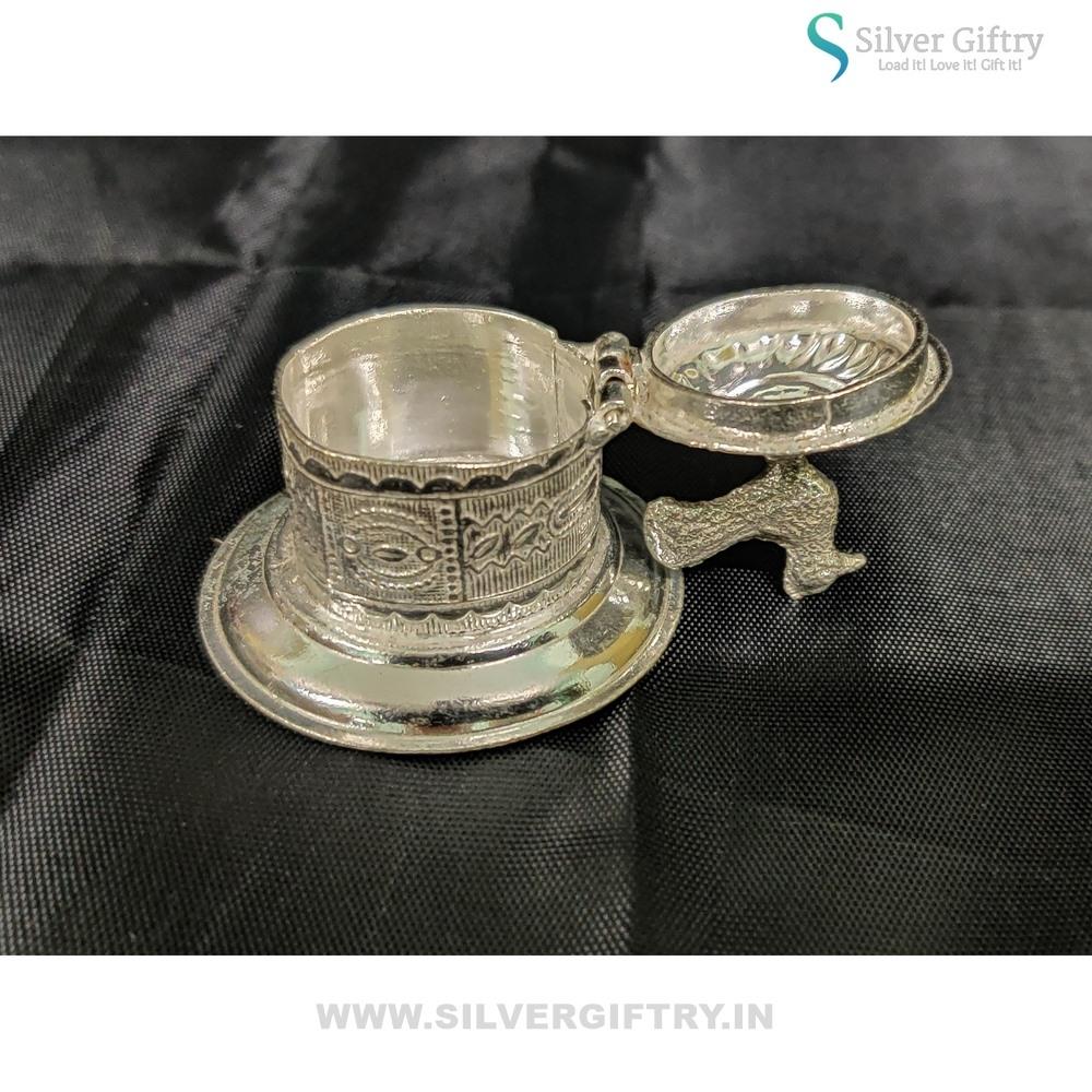 German Silver Peacock Dabbi – Silver Giftry